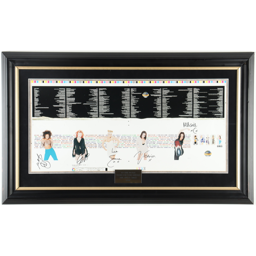 Spice Girls Custom Framed Spiceworld CD Proof Band-Signed by (5) with ...