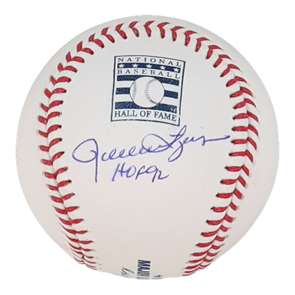 Rollie Fingers Signed OML Hall of Fame Logo Baseball Inscribed "HOF 92 ...