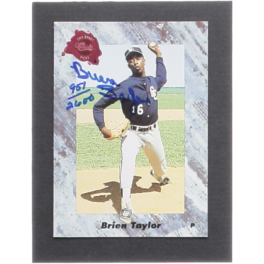 Brien Taylor 1991 Classic Four Sport Autographs #51A #0951/2600 RC ...
