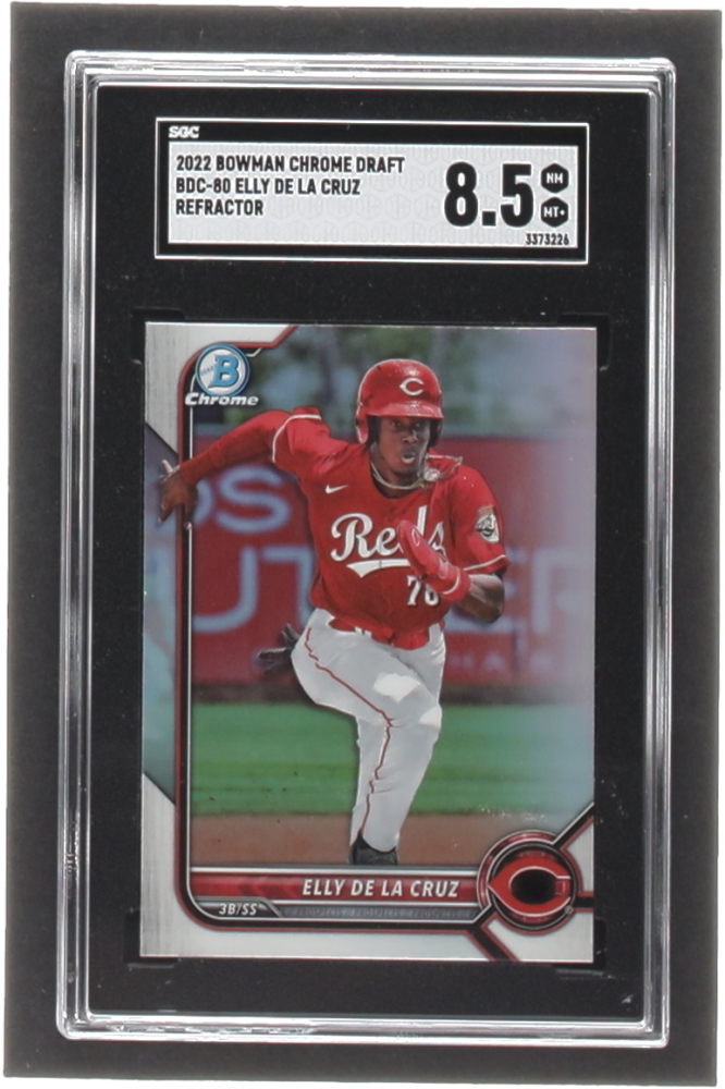 Elly De La Cruz 2022 Bowman Chrome Draft Refractors #BDC80 RC (SGC 8.5 ...