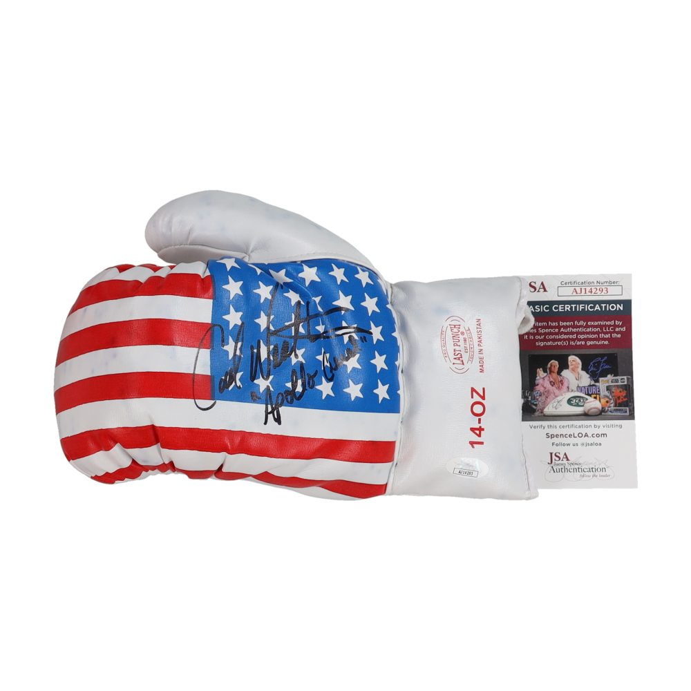 Carl Weathers Signed Last Punch Boxing Glove Inscribed "Apollo Creed ...