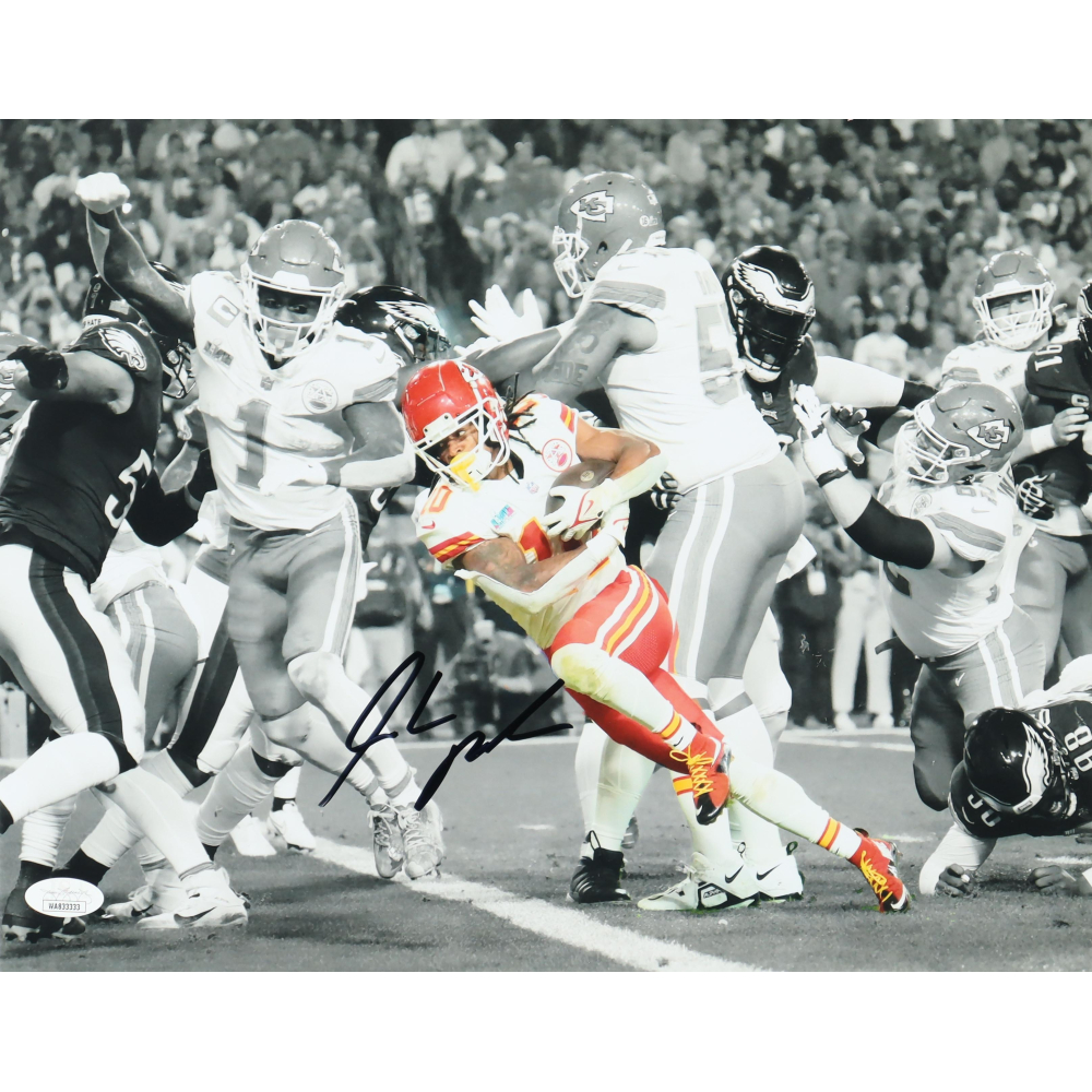 Isiah Pacheco Signed 11x14 Photo (JSA) | Pristine Auction