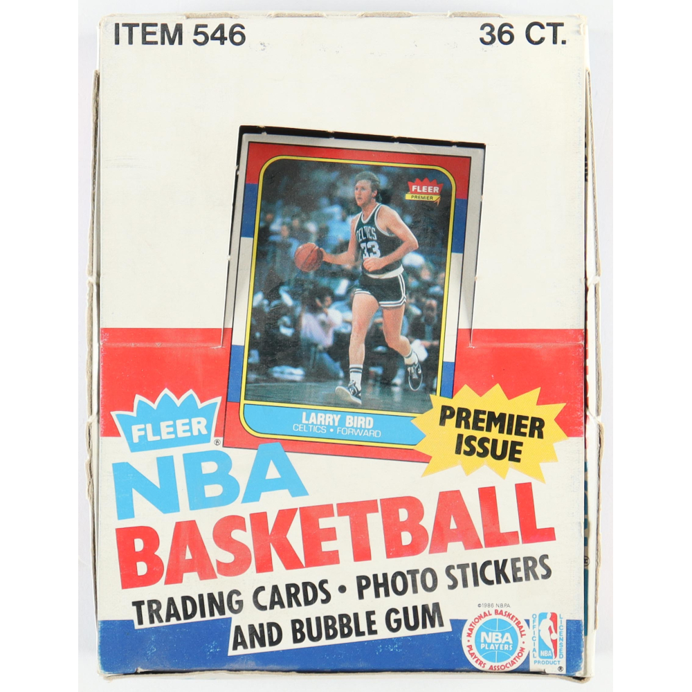 1986 Fleer NBA Basketball Premier Issue Empty Card Box | Pristine Auction