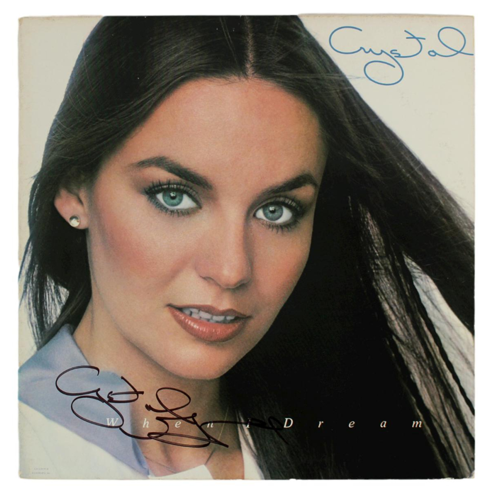 Crystal Gayle Signed "When I Dream" Vinyl Record Album Sleeve (Beckett ...