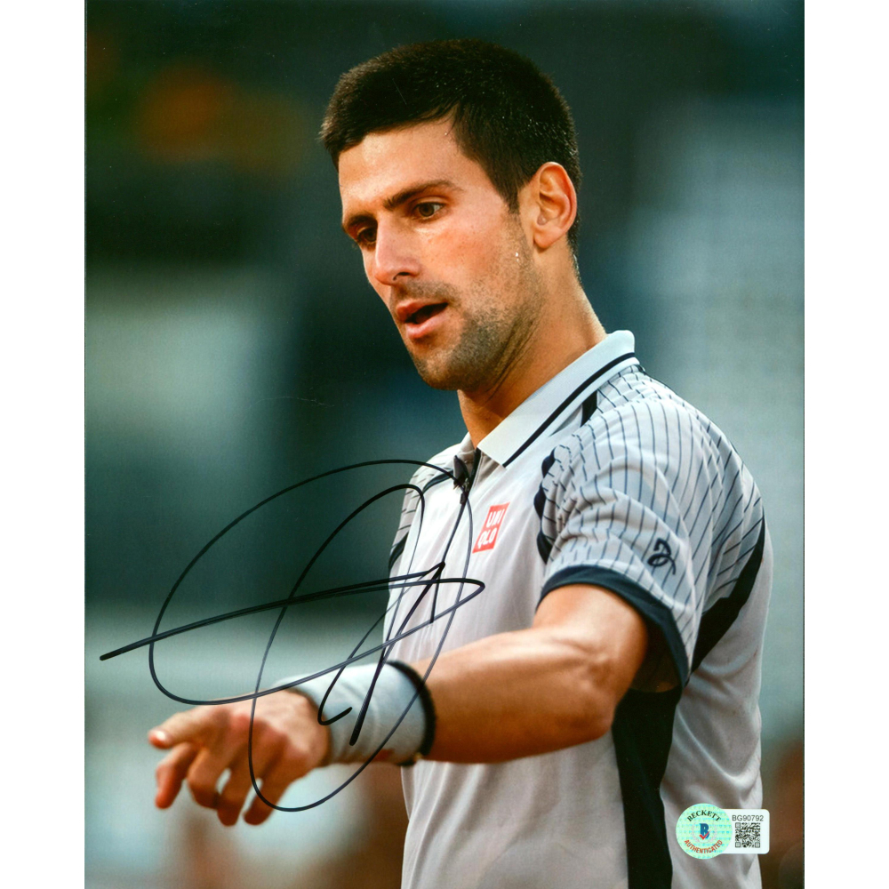 Novak Djokovic Signed 8x10 Photo (Beckett) | Pristine Auction