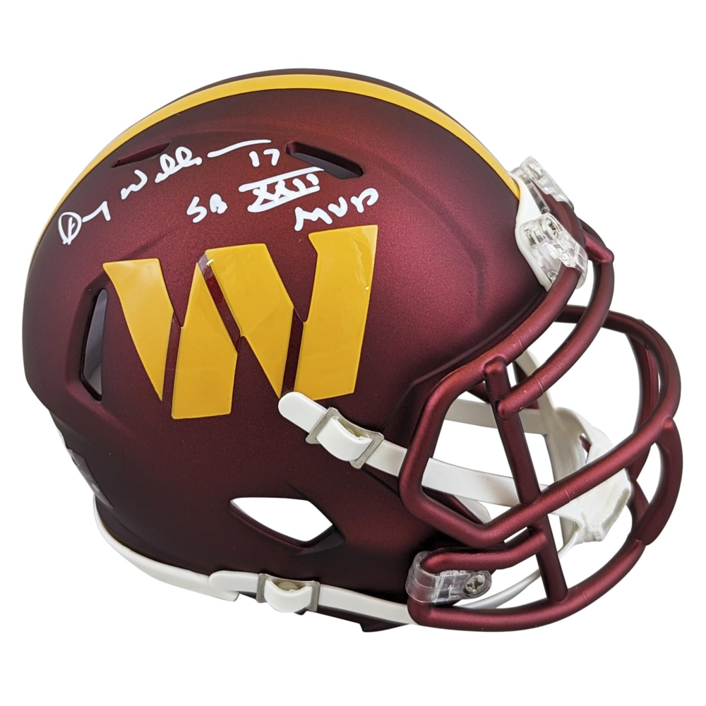 Doug Williams Signed Commanders Speed Mini Helmet Inscribed "SB XXII ...