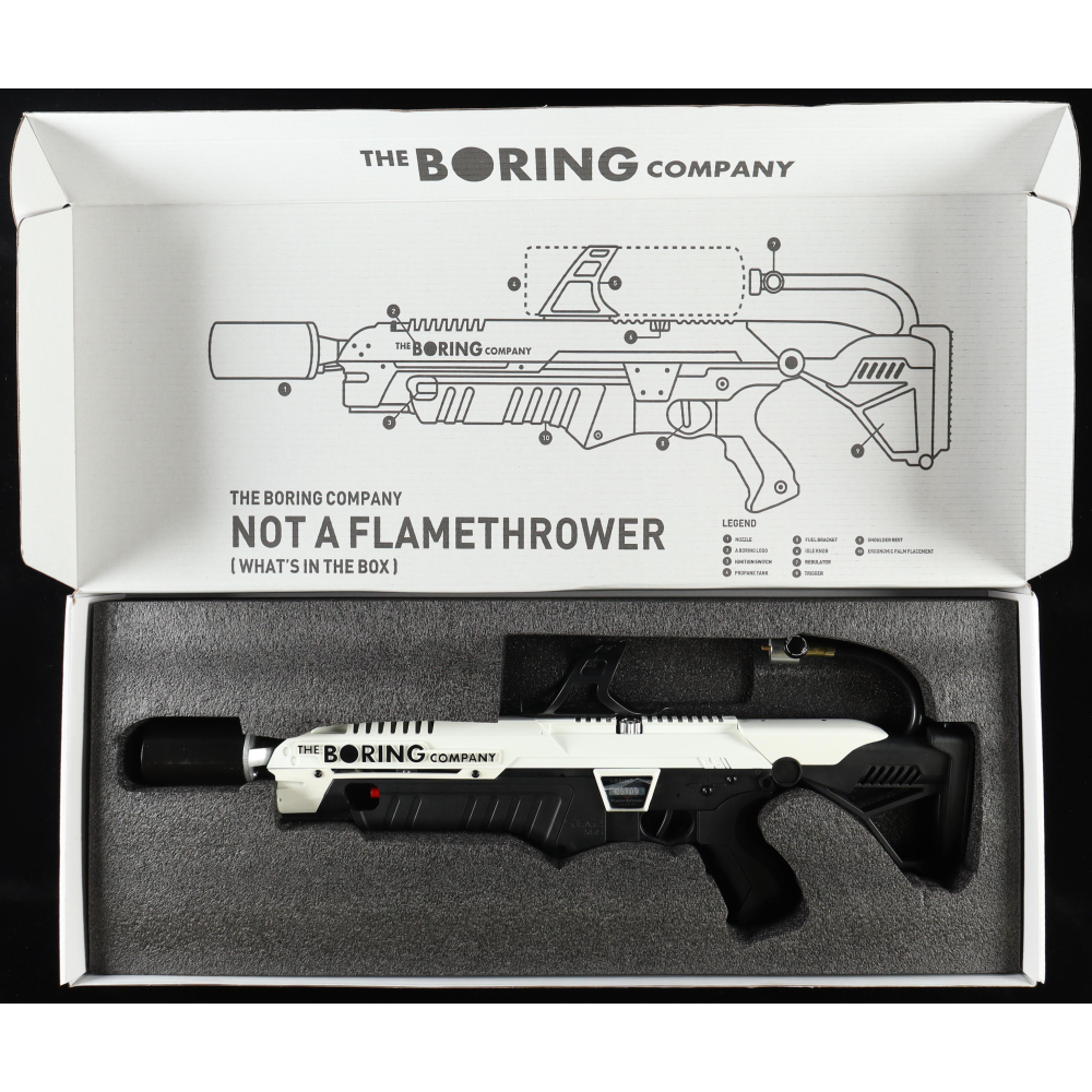 The Boring Company "Not A Flamethrower" With Original Box and Manual ...