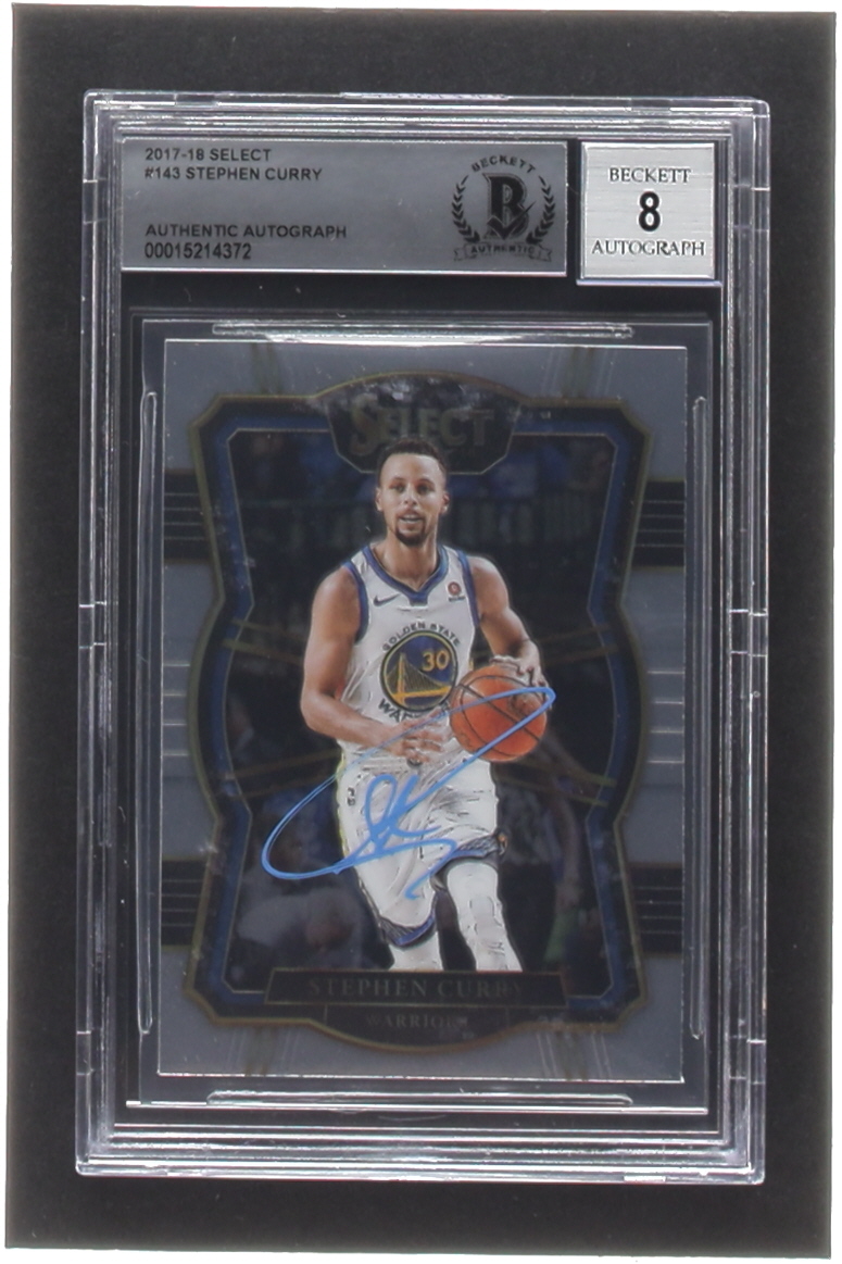Stephen Curry Signed 2017-18 Select #143 (BGS | Auto 8) | Pristine Auction