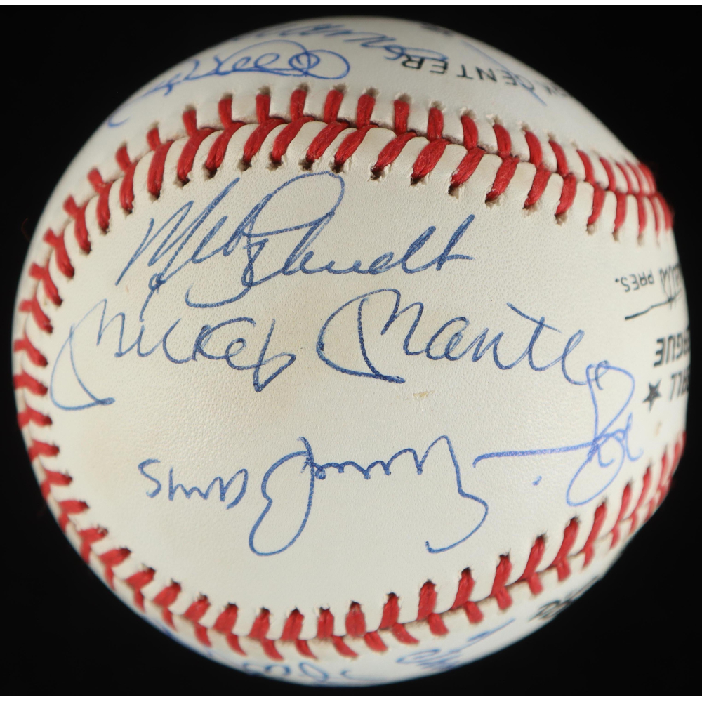500 Home Run Club ONL Baseball Signed By (17) with Mickey Mantle, Ted ...