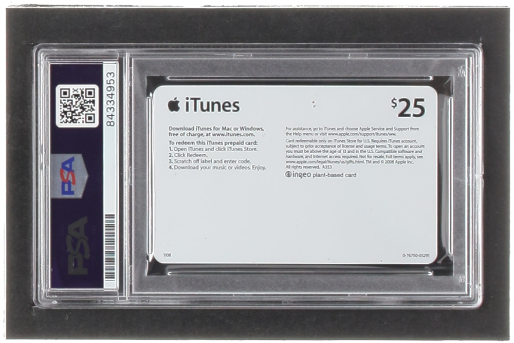 Ronald Wayne Signed Gift Card (PSA) | Pristine Auction