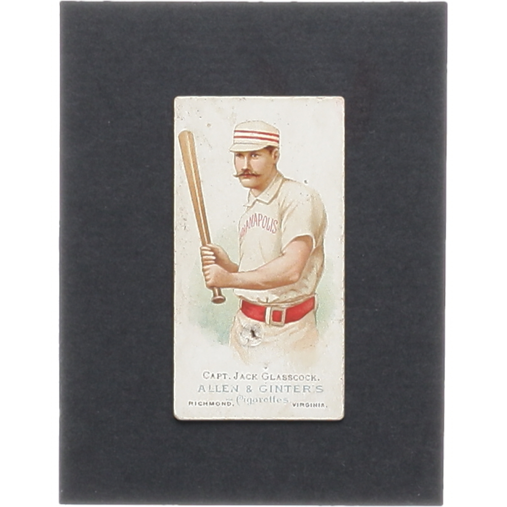 Captain Jack Glasscock 1887 Allen and Ginter N28 #6 Baseball Cigarette ...