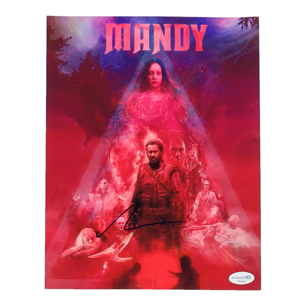 Nicolas Cage Signed "Mandy" 8x10 Photo (AutographCOA) | Pristine Auction