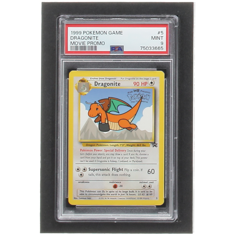 Dragonite 1999-02 Pokemon Wizards of the Coast Black Star Promos #5 ...