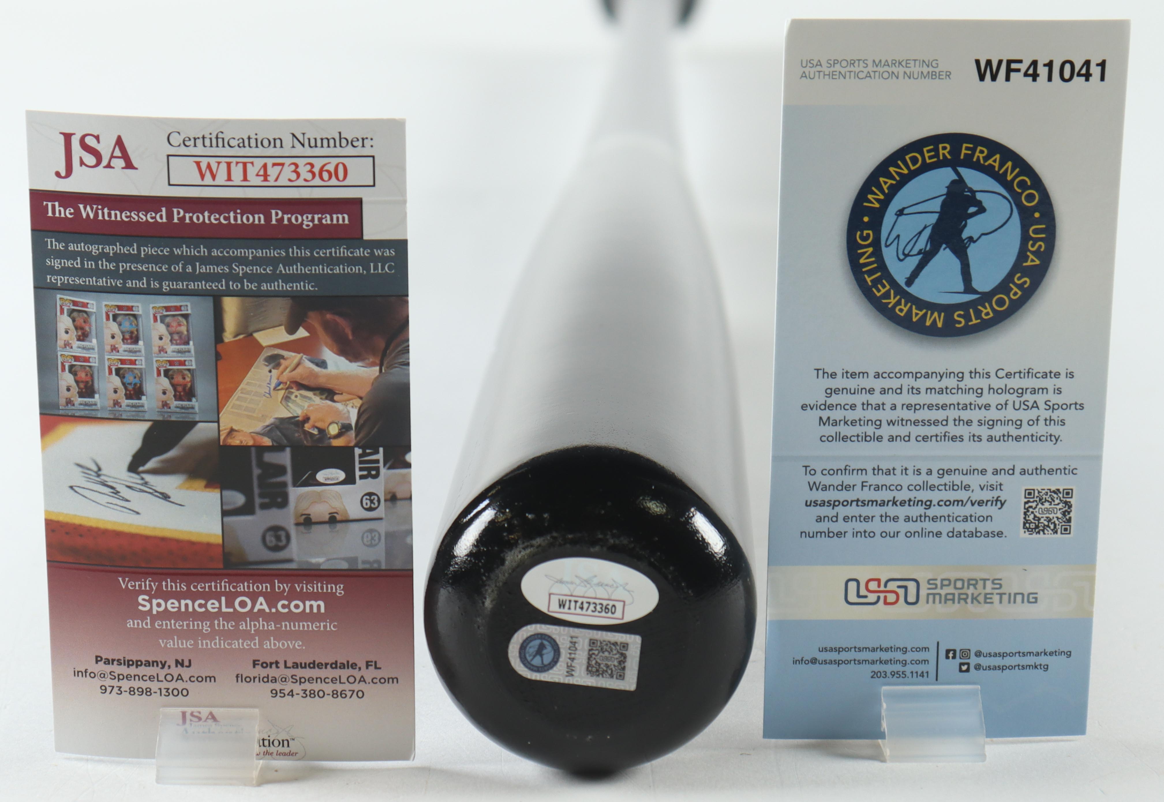 Wander Franco Signed Rawlings Baseball Bat (JSA & Franco) | Pristine ...