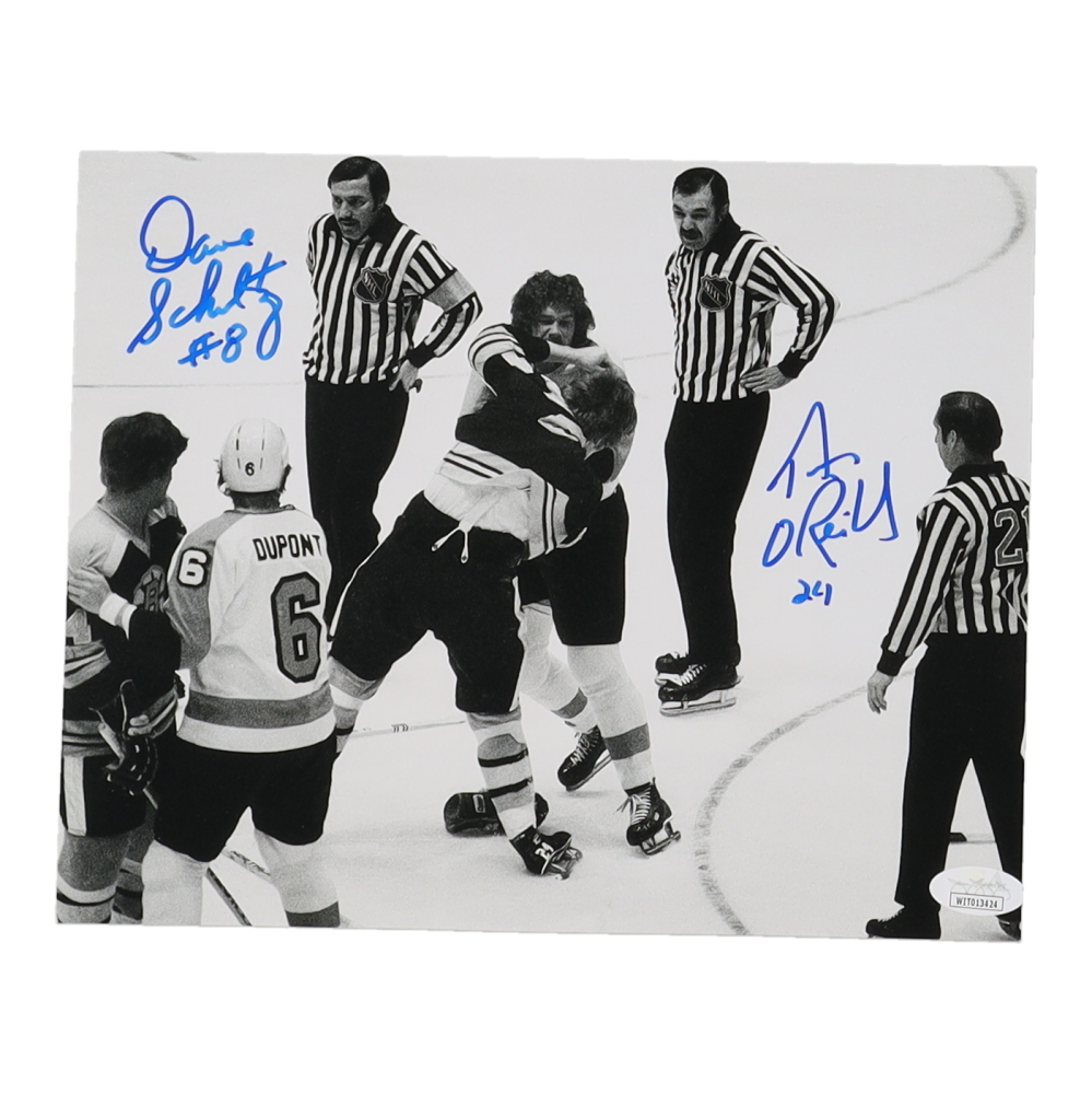 Dave Schultz & Terry O'Reilly Signed 8x10 Photo (JSA) | Pristine Auction