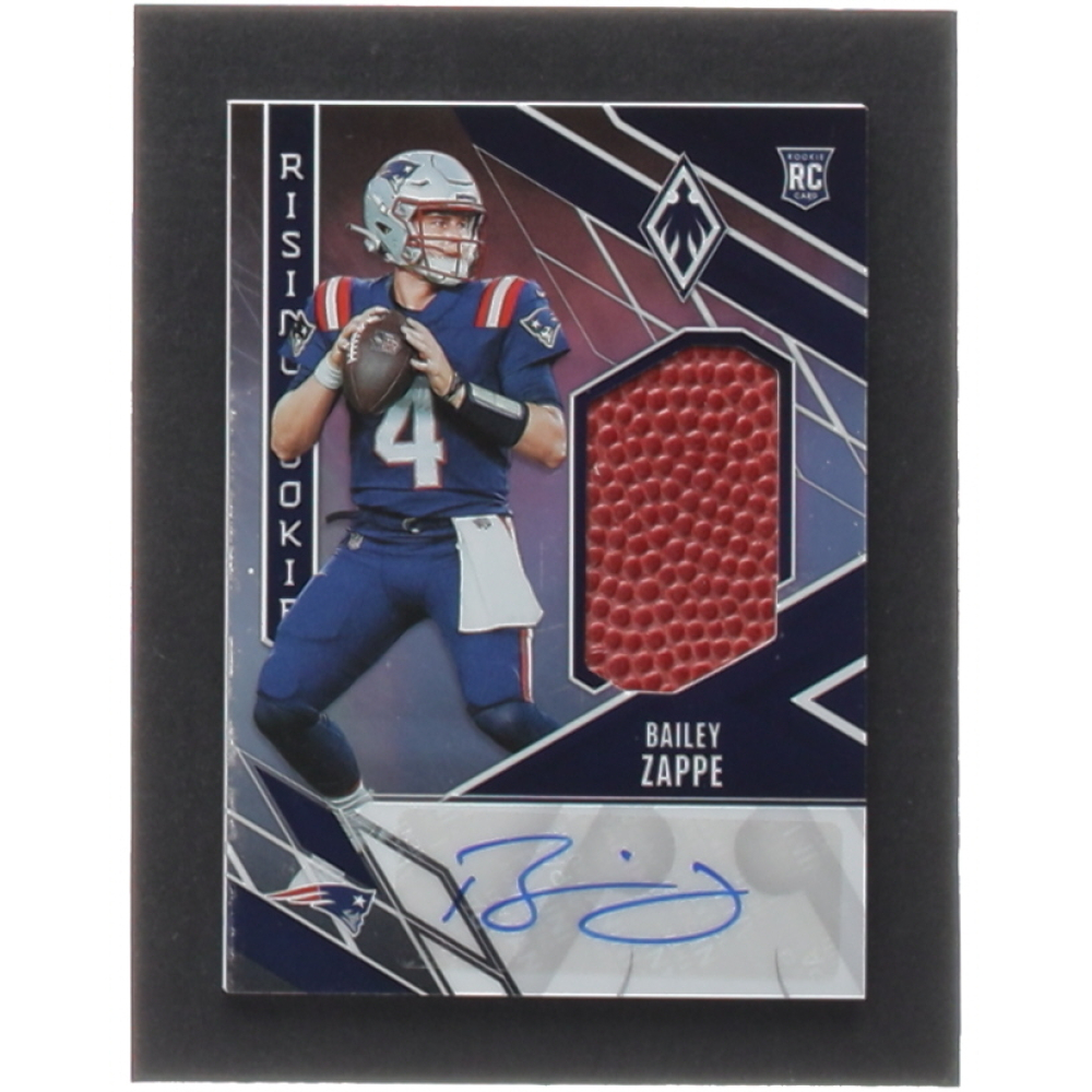 Bailey Zappe 2022 Panini Phoenix Rising Rookie Material Signatures Football #23 RC #80/149 ...