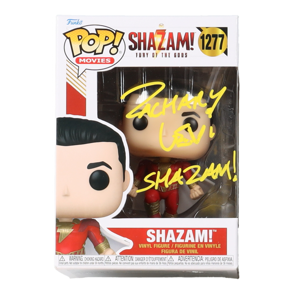 Zachary Levi Signed "Shazam! Fury of the Gods" #1277 Shazam! Funko Pop ...