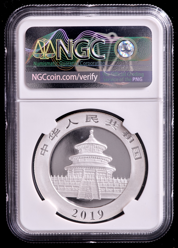 2019 Chinese Panda 10 Yuan 30g .999 Fine Silver Coin - Panda Label (NGC ...