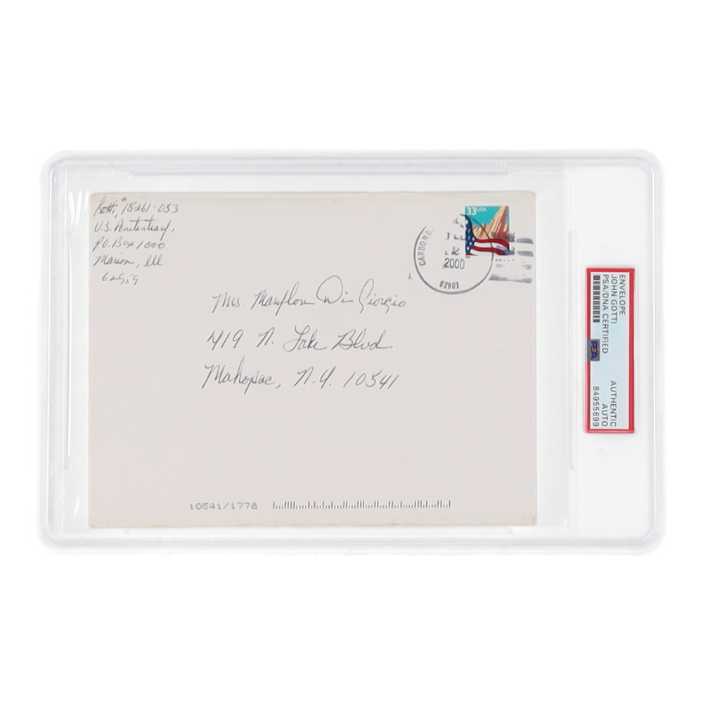 John Gotti Signed Envelope (PSA) | Pristine Auction