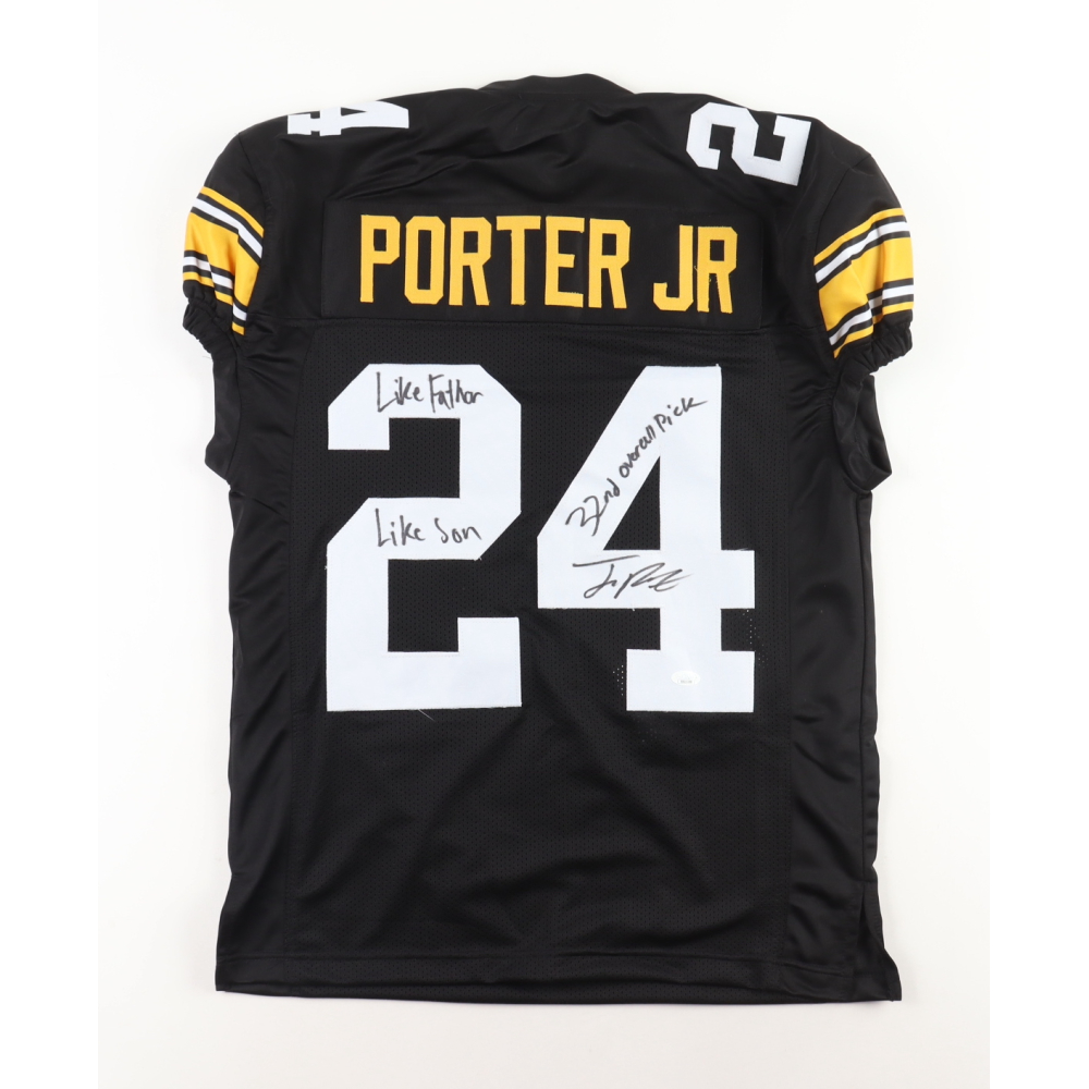 Joey Porter Jr. Signed Jersey Inscribed "Like Father Like Son" & "32nd ...