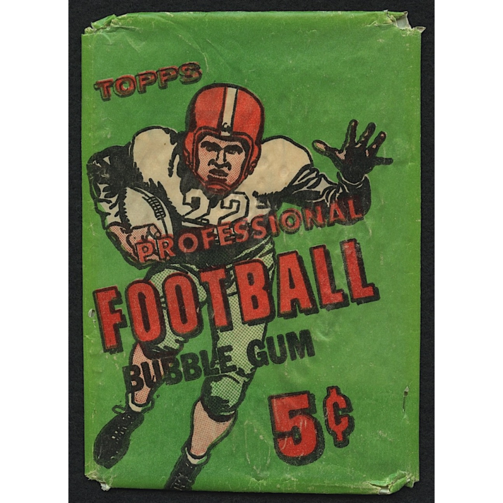 1956 Topps Football Wax Pack Wrapper | Pristine Auction