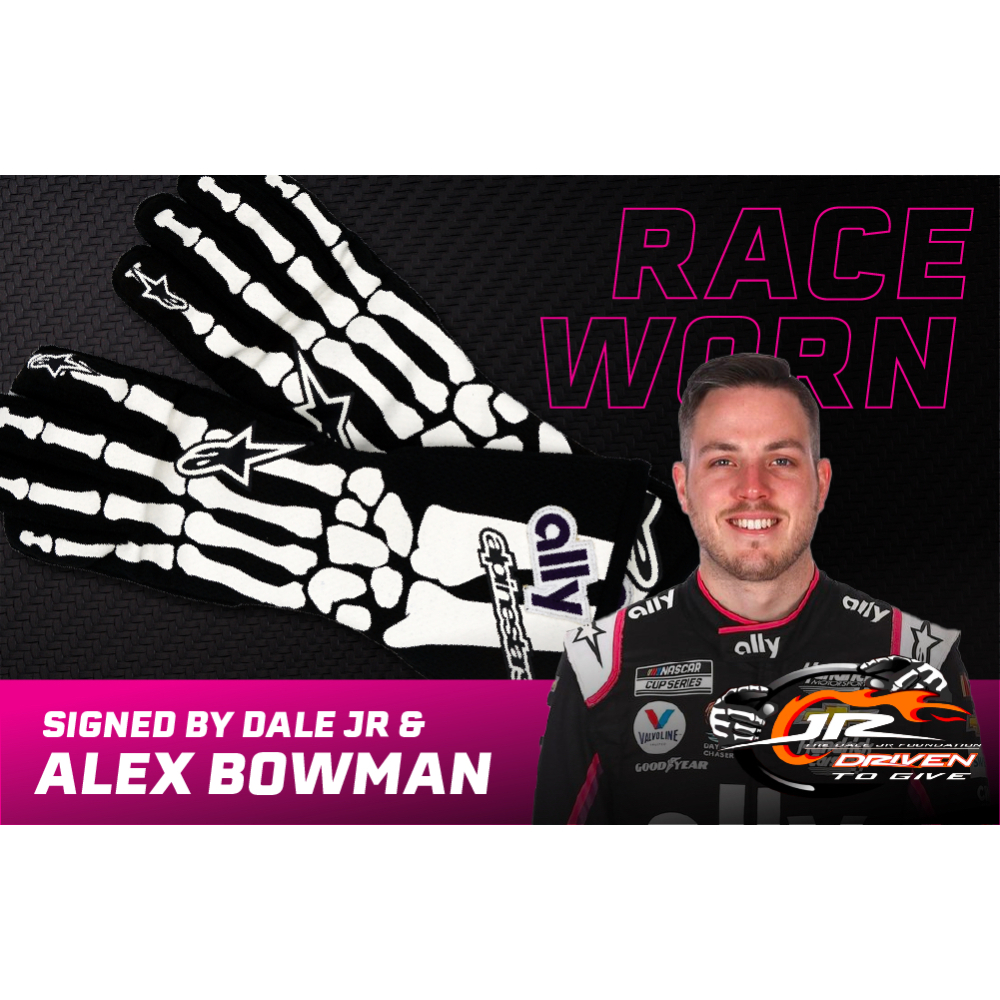 Alex Bowman 2023 Bristol Race Worn & Signed Gloves | Also Signed by ...