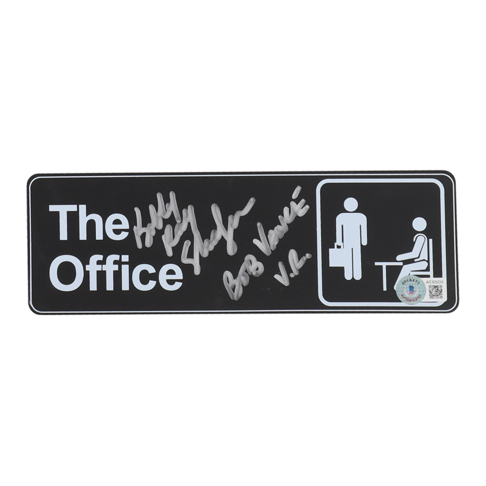 Robert R. Shafer Signed "The Office" Sign Inscribed "Bob Vance V.R ...