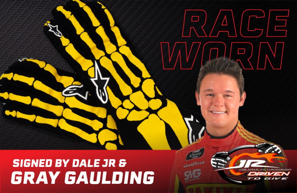 Gray Gaulding 2023 Bristol Race Worn & Signed Gloves | Also Signed by ...