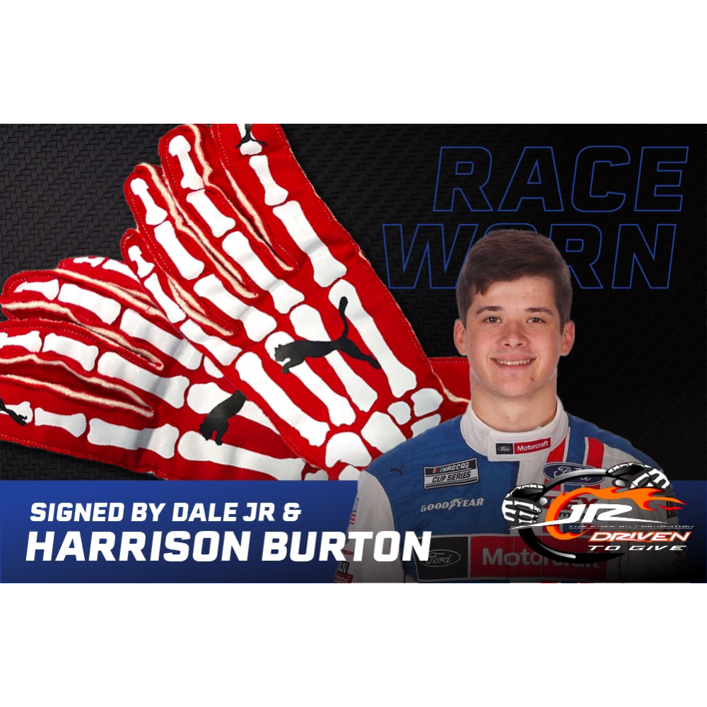 Harrison Burton 2023 Bristol Race Worn & Signed Gloves | Also Signed by ...