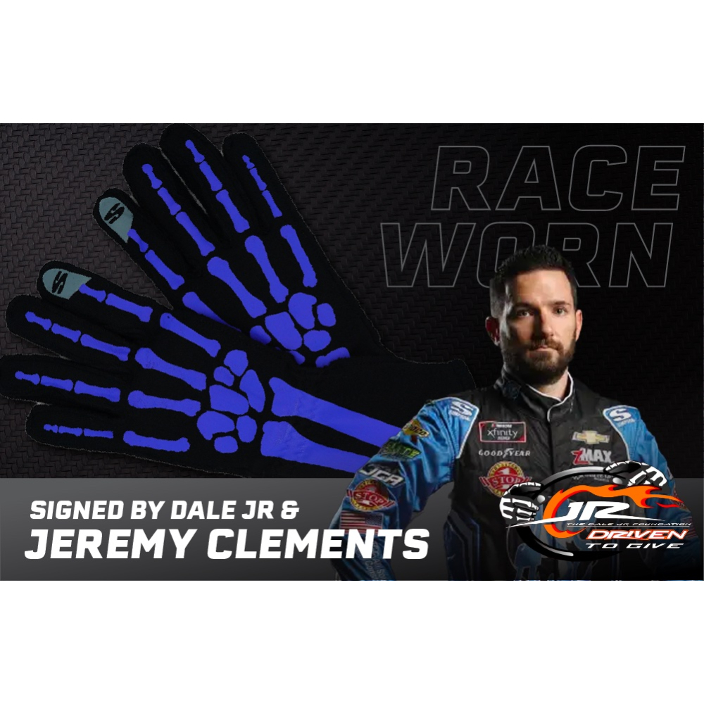 Jeremy Clements 2023 Bristol Race Worn & Signed Gloves | Also Signed by ...