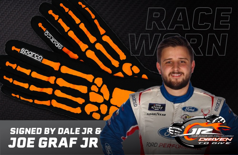 Joe Graf Jr. 2023 Bristol Race Worn & Signed Gloves | Also Signed by ...