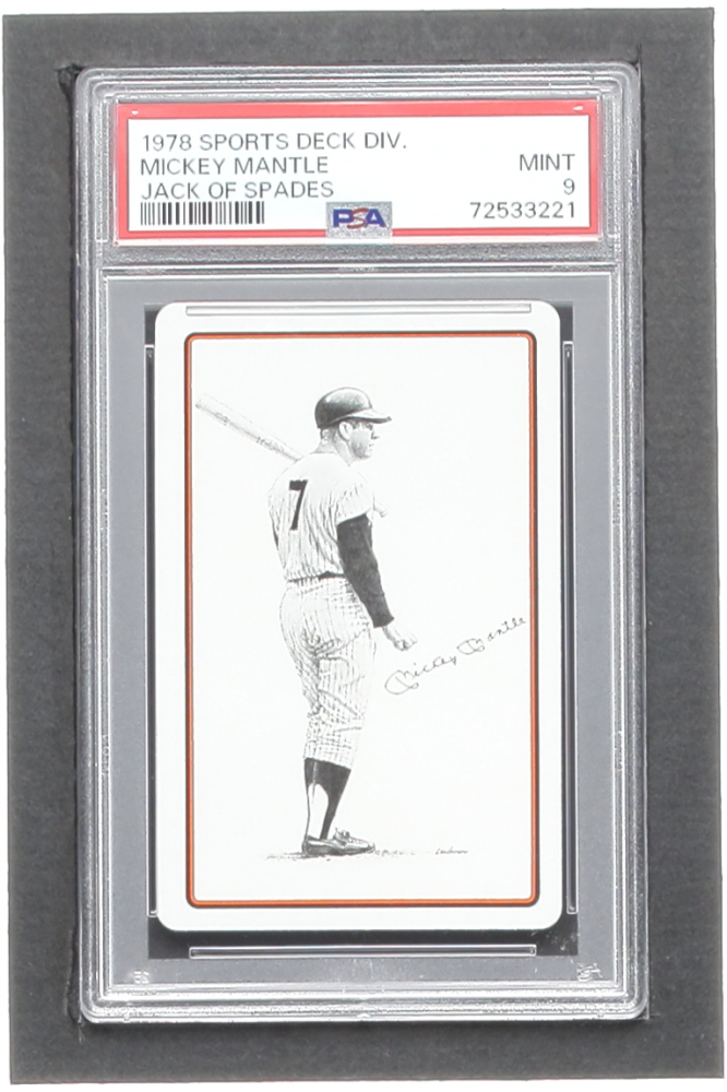 Mickey Mantle 1978 Sports Deck Jack of Spades (PSA 9) | Pristine Auction