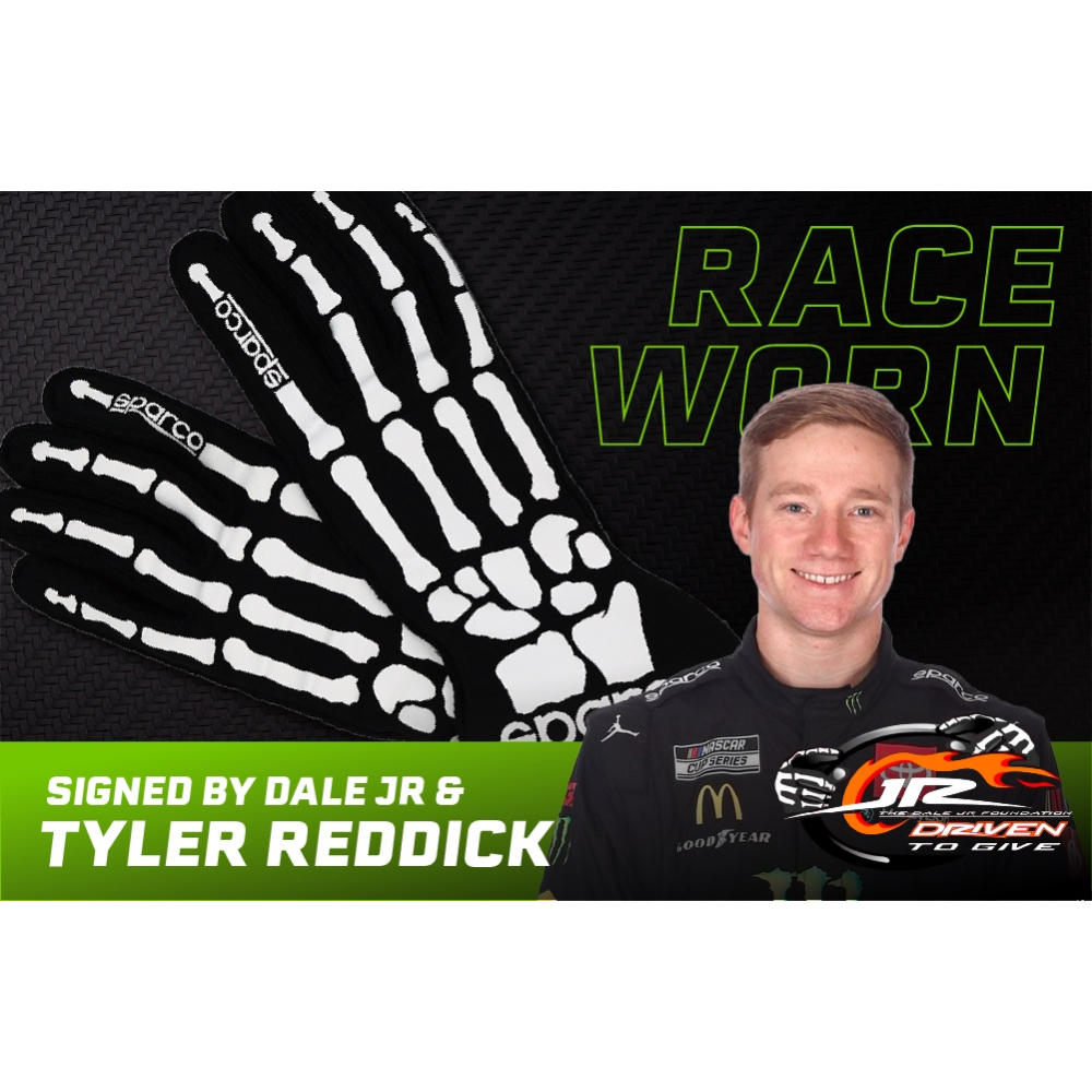 Tyler Reddick 2023 Bristol Race Worn & Signed Gloves | Also Signed by ...