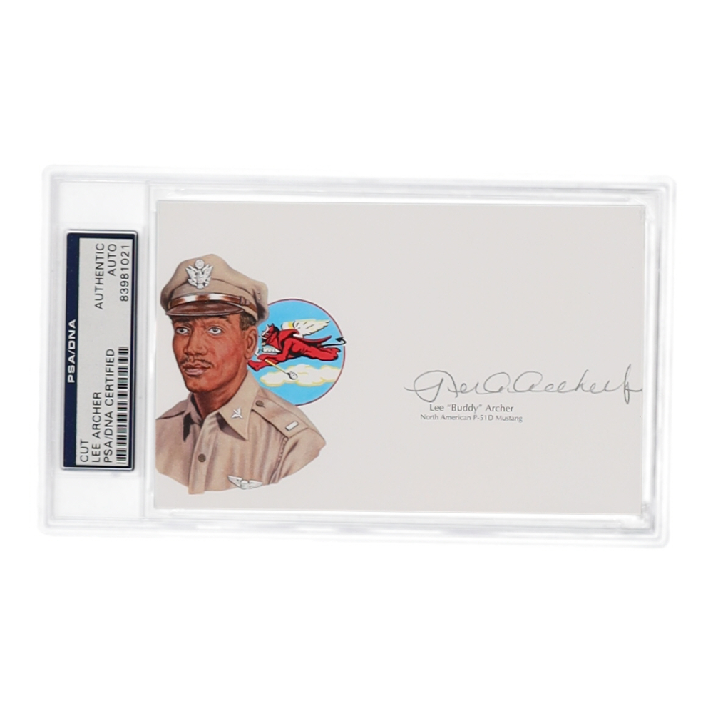 Lee Archer Signed 3x5 Cut (PSA) | Pristine Auction