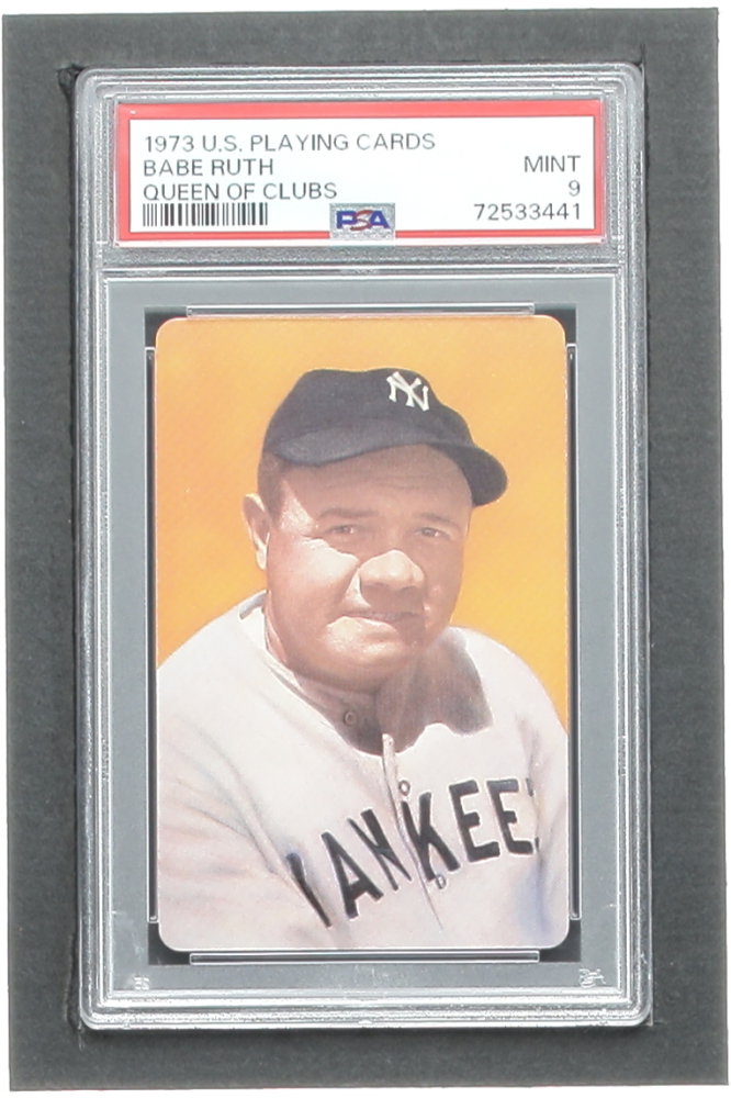 Babe Ruth 1973 U.S. Playing Cards Queen of Clubs (PSA 9) | Pristine Auction