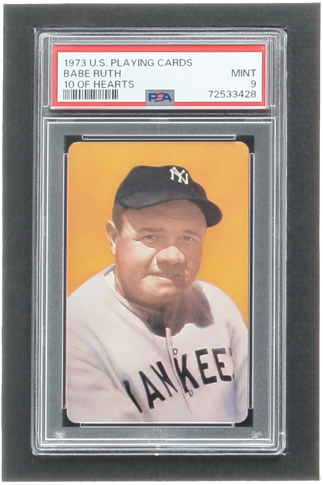 Babe Ruth 1973 U.S. Playing Cards Ten of Hearts (PSA 9) | Pristine Auction