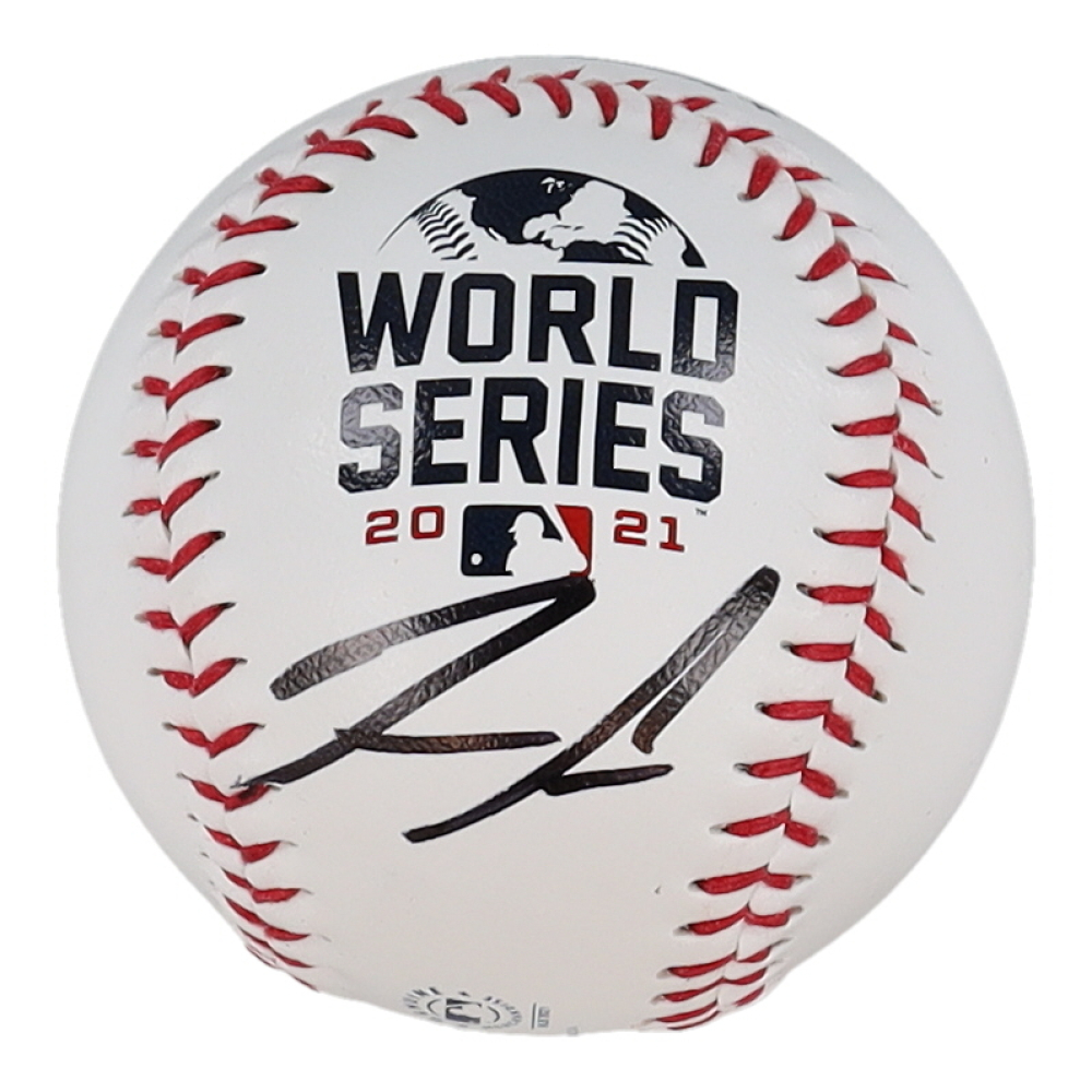 Ronald Acuna Jr. Signed 2021 World Series Logo Baseball (Beckett ...