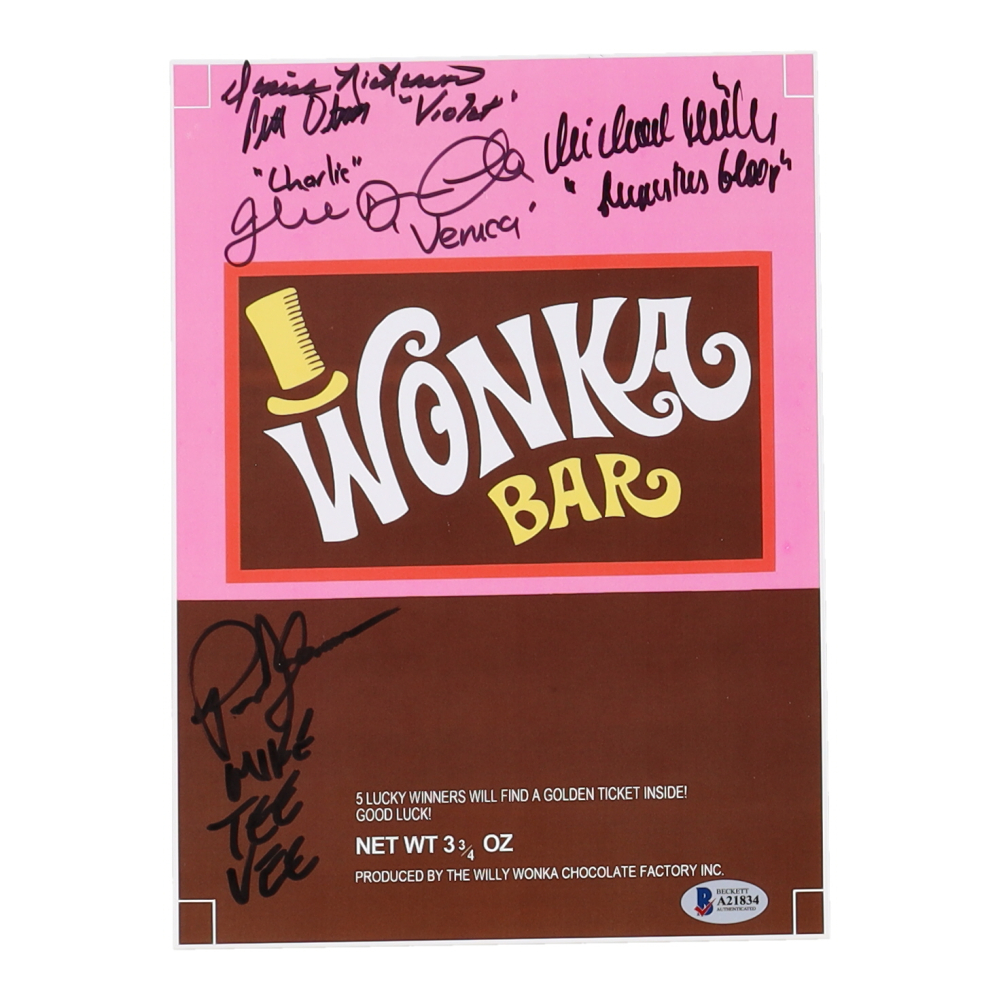 Willy Wonka & the Chocolate Factory 8x10 Print Signed by (5) with Peter ...
