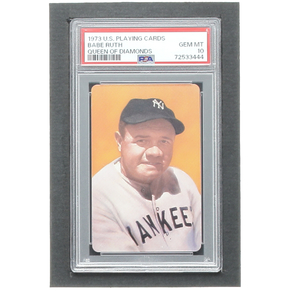 Babe Ruth 1973 U.S. Playing Cards Queen of Diamonds (PSA 10) | Pristine ...