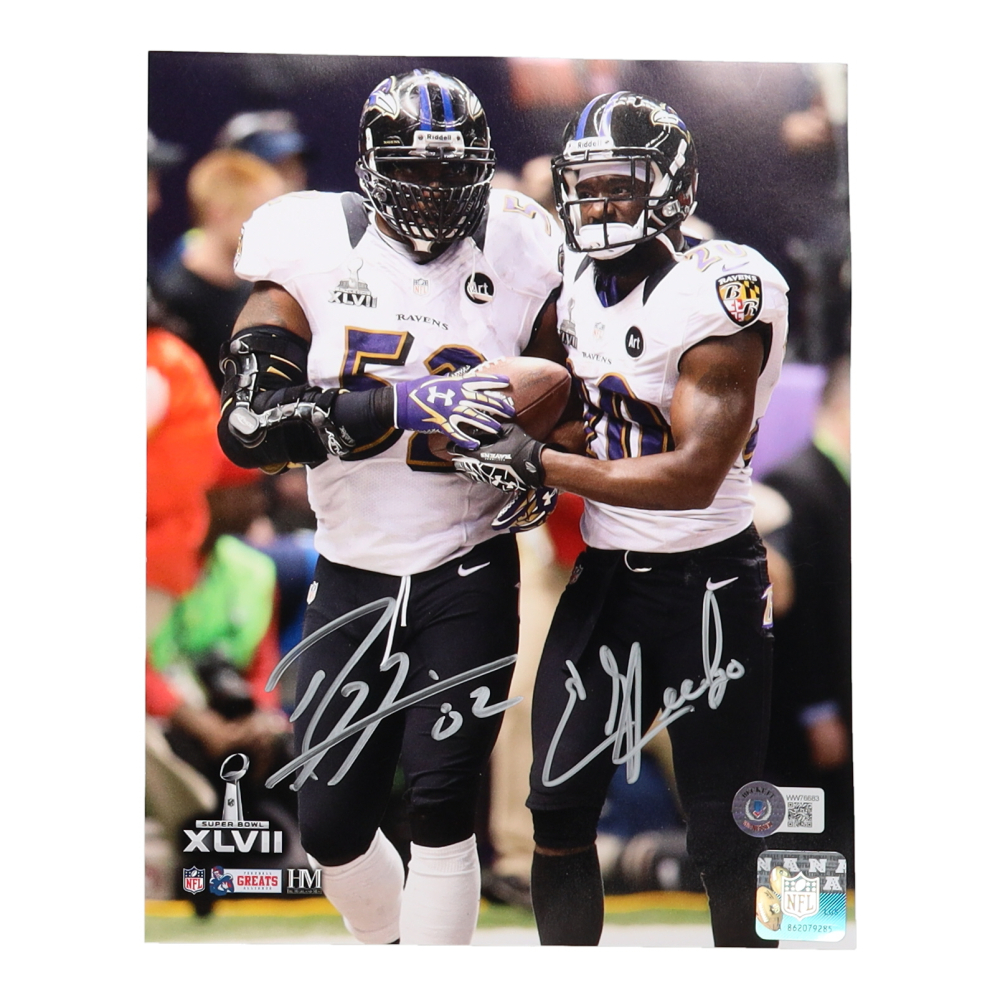 Ray Lewis & Ed Reed Signed Ravens 8x10 Photo (Beckett) | Pristine Auction