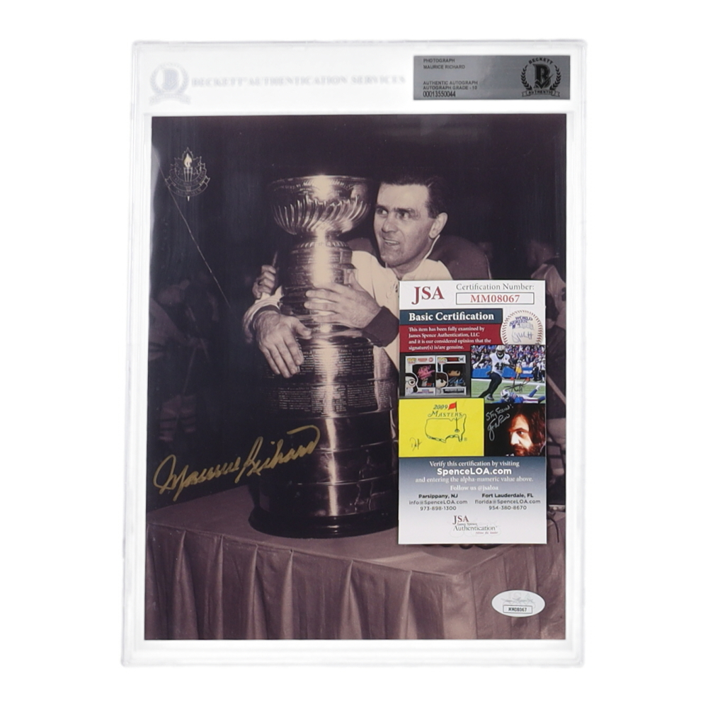 Maurice "Rocket" Richard Signed Canadiens 8x10 Photo (Beckett & JSA ...