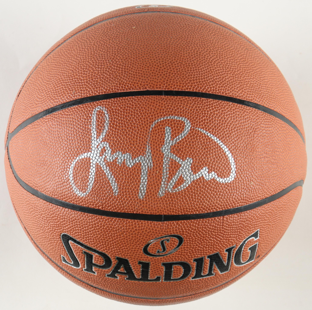 Larry Bird Signed Basketball with Acrylic Display Case & Nameplate (Beckett) | Pristine Auction