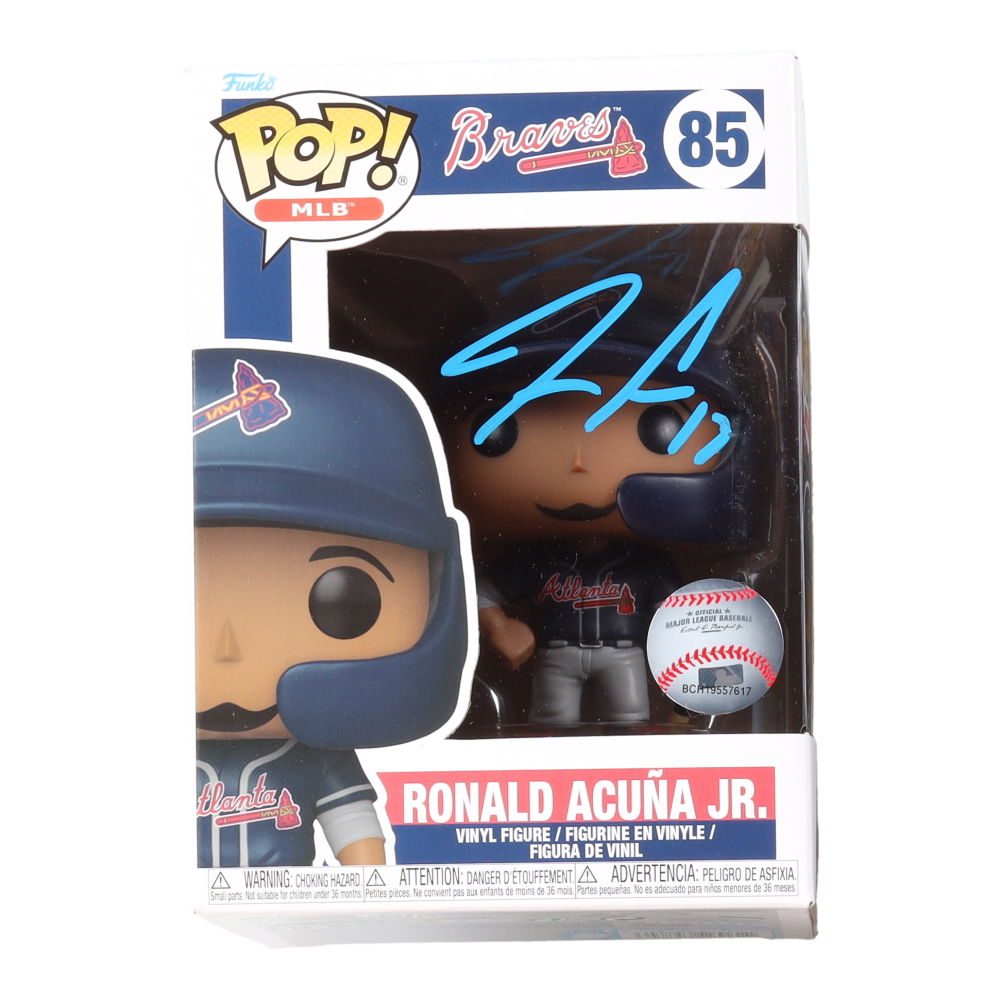 Ronald Acuna Jr. Signed Braves #85 Funko Pop! Vinyl Figure (Beckett ...