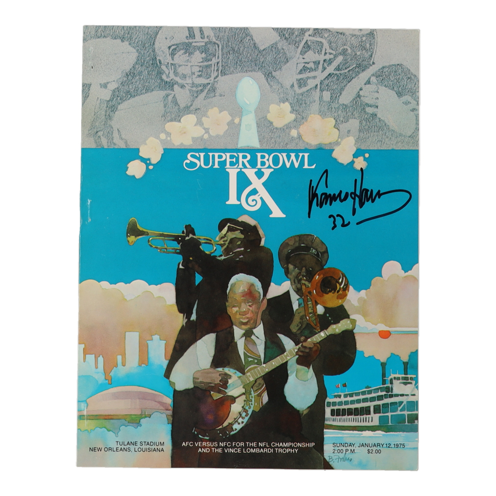 Franco Harris Signed Super Bowl IX Program (Beckett) | Pristine Auction