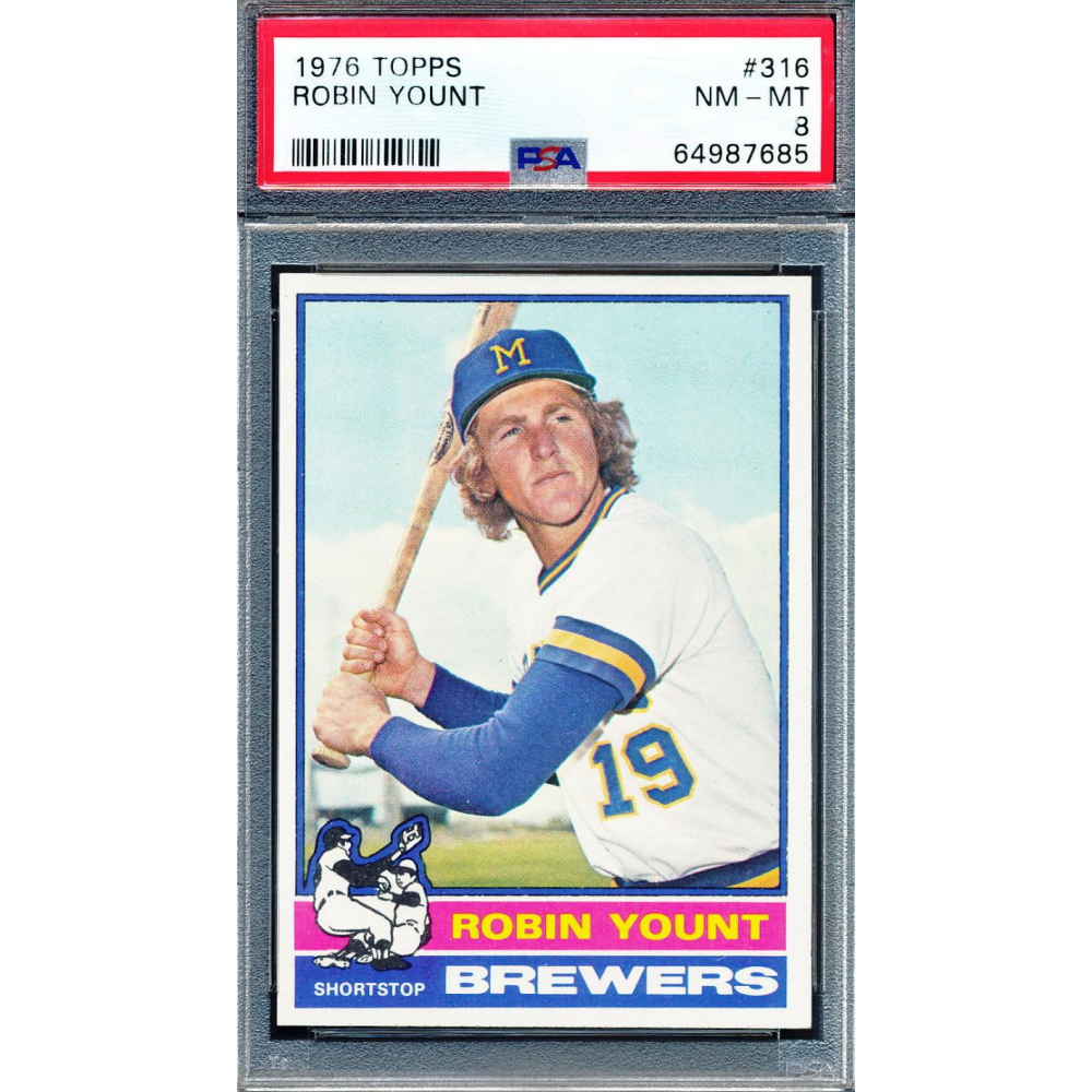 Robin Yount 1976 Topps #316 (PSA 8) | Pristine Auction
