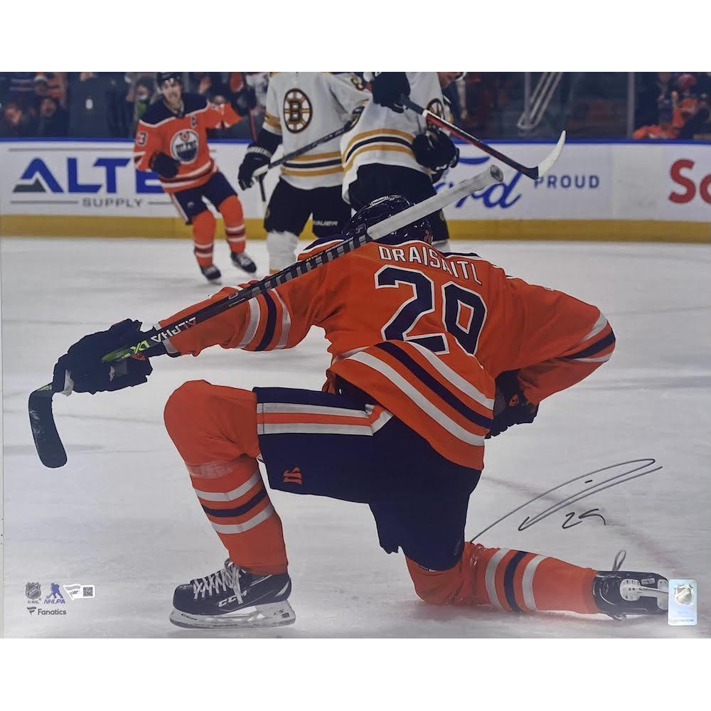 Leon Draisaitl Signed Oilers 16x20 Photo (Fanatics) | Pristine Auction