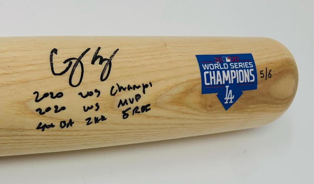 Corey Seager Signed LE Louisville Slugger Dodgers 2020 World Series ...