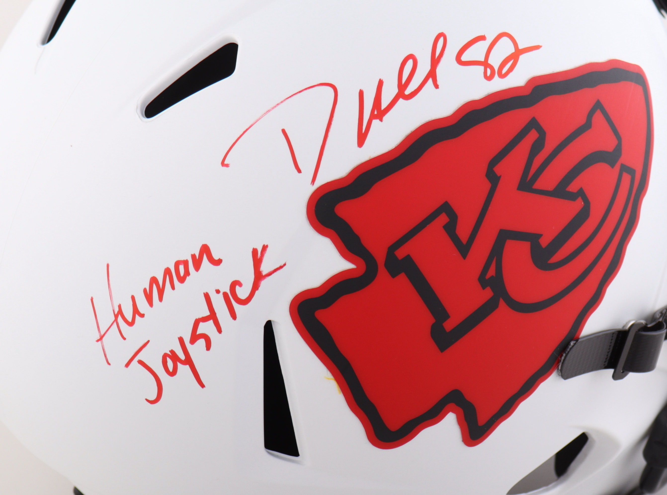 Dante Hall Signed Chiefs Full-Size Lunar Eclipse Alternate Speed Helmet ...