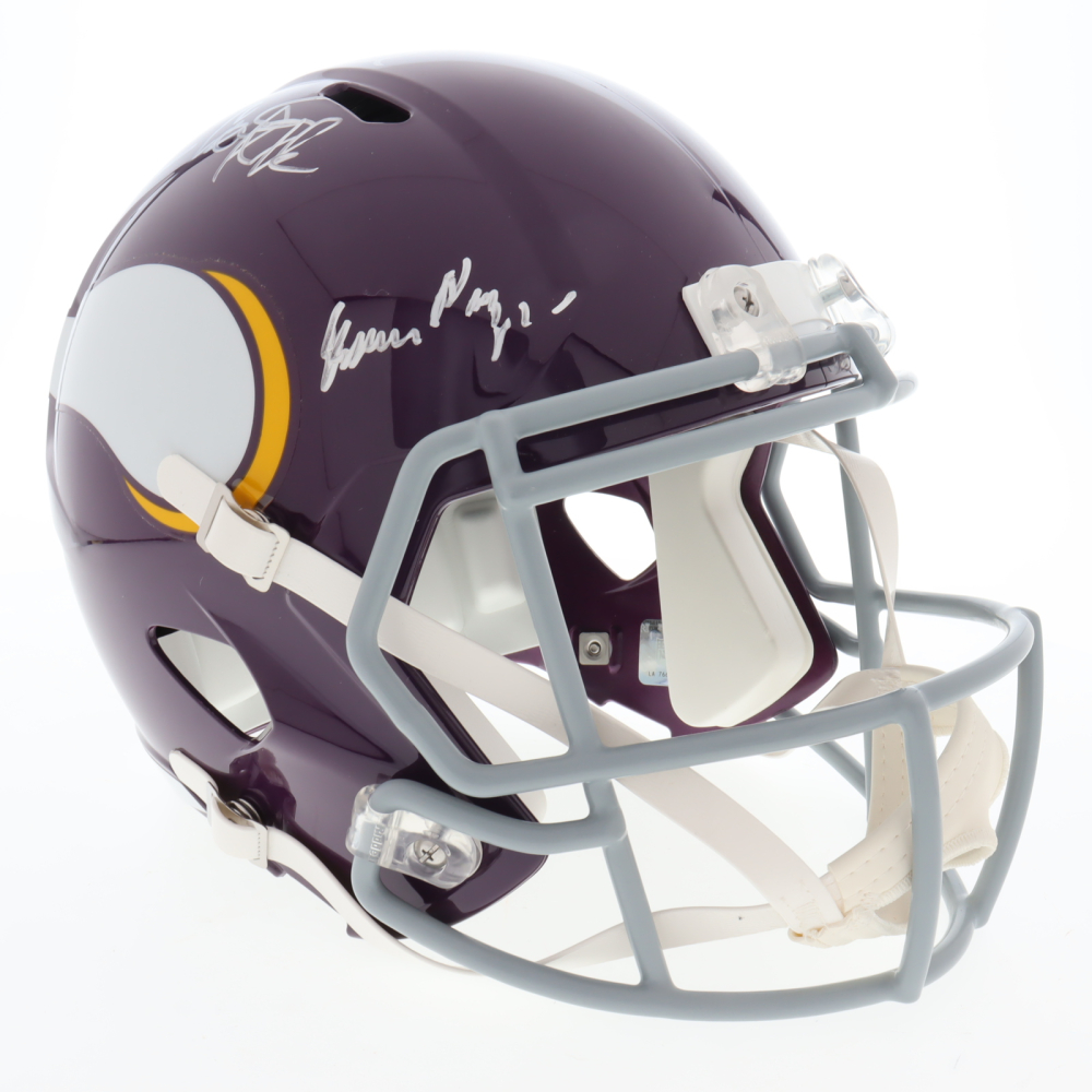 "Purple People Eaters" Vikings Full-Size Speed Helmet Signed By (4 ...