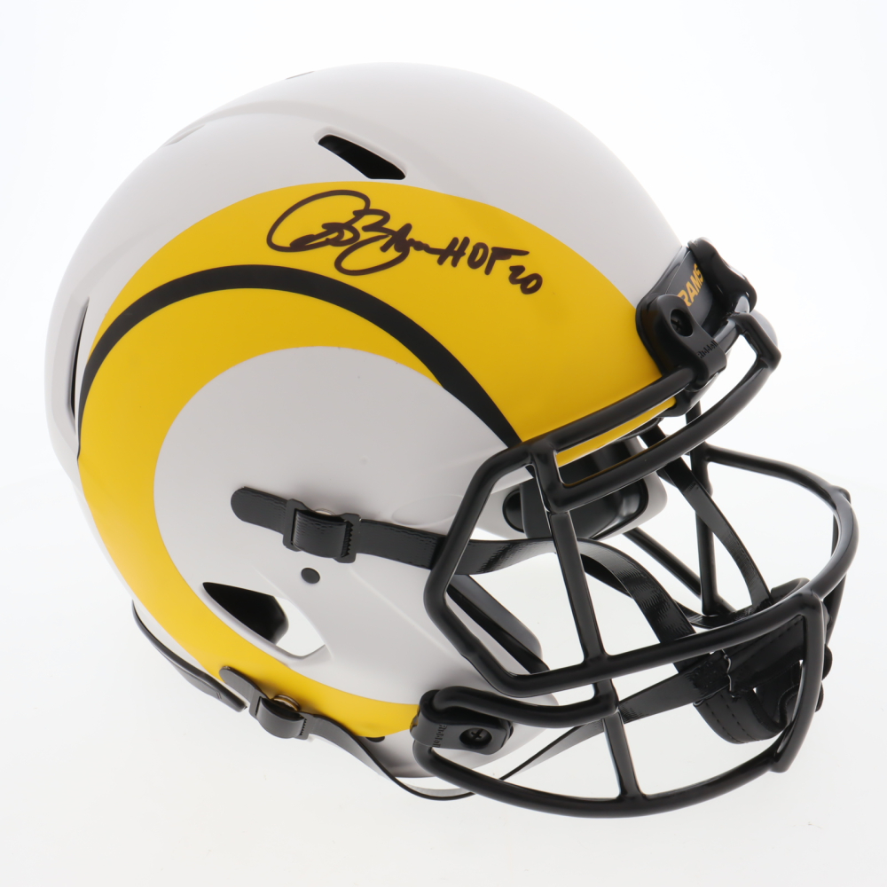 Isaac Bruce Signed Rams Full-Size Authentic On-Field Lunar Eclipse ...